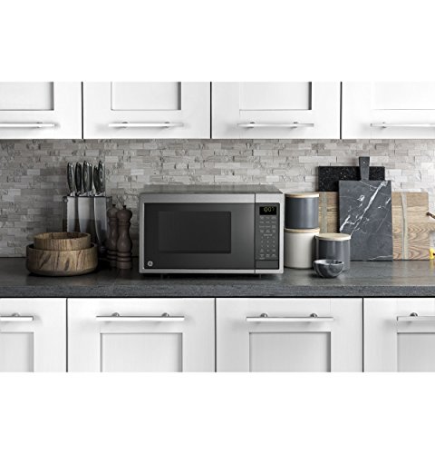 GE Smart Countertop Microwave Oven | Complete with Scan-to-Cook Technology and Wifi-Connectivity | 0.9 Cubic Feet Capacity, 900 Watts | Smart Home & Kitchen Essentials | Stainless Steel