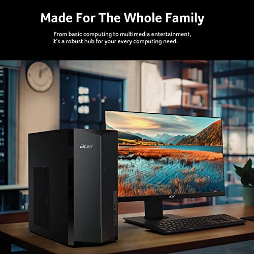 Acer 2022 Newest Aspire Desktop PC, 12th Gen Intel Core i5-12400 6-Core Processor, 16GB RAM, 1TB SSD, Wi-Fi 6, Bluetooth 5.2, Wired Keyboard and Mouse Combo, Windows 11 Home, Bundle with JAWFOAL