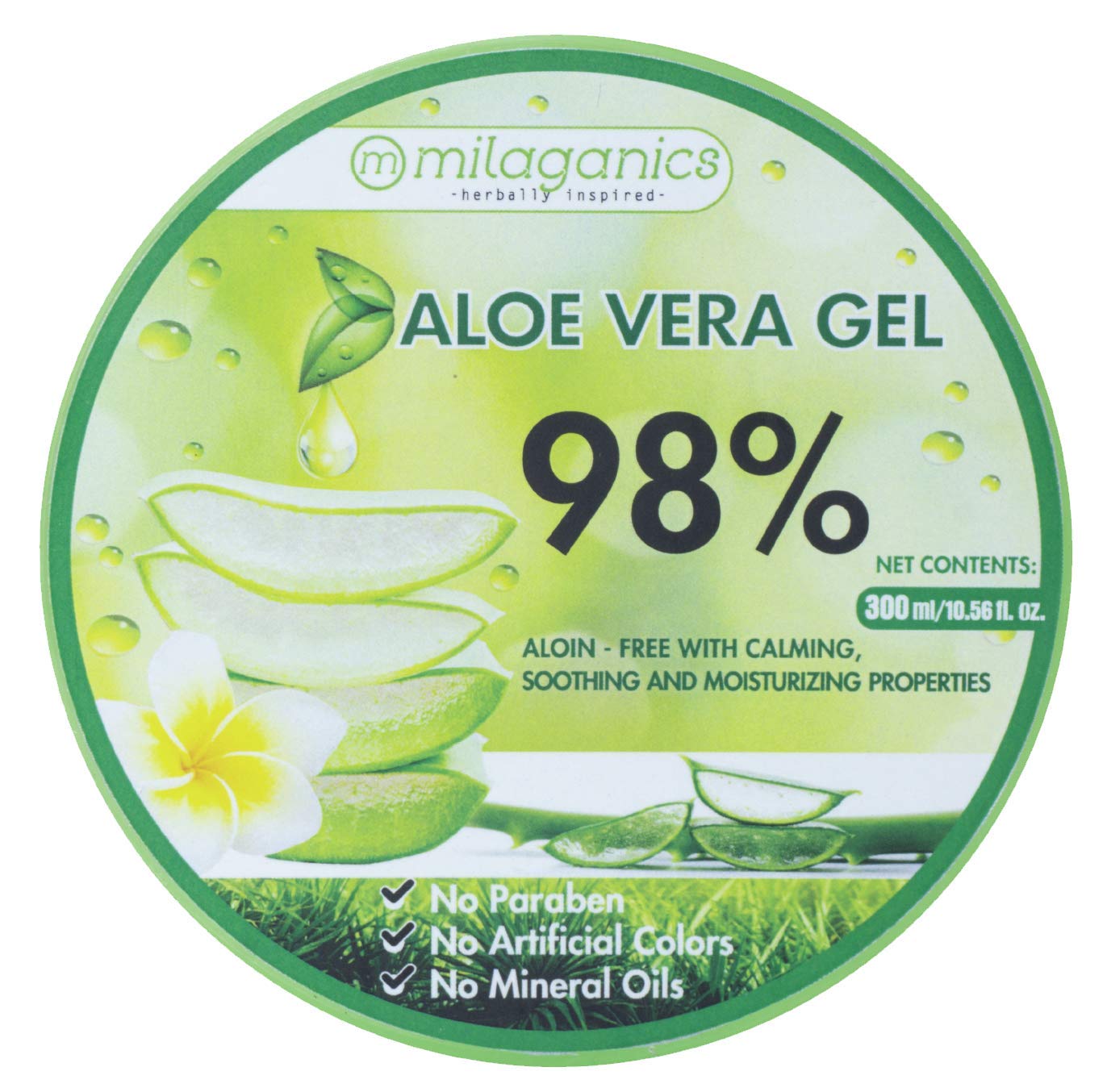ORGANIC ALOE VERA GEL SUNBURN RELIEF AND VITAMIN E with NATURAL INGREDIENTS, HERBAL ESSENCES, ANTI-AGING, PROVIDE MOISTURE NON-STICKY FEELING, PREVENT DRY, FLAKY SKIN, MOISTURIZING GEL FACE 300ml