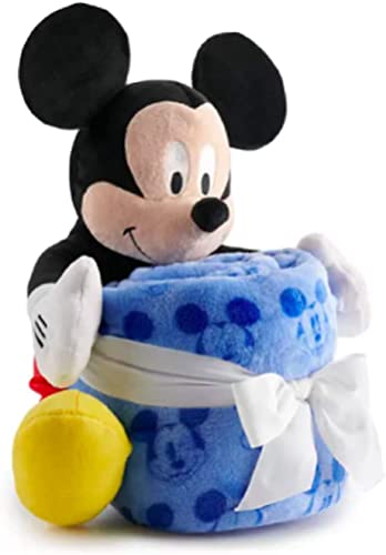 The Big One Mickey Mouse Character Pillow and Throw Blanket (Mickey), Throw: 50'' x 60'' (127 cm x 152.4 cm)