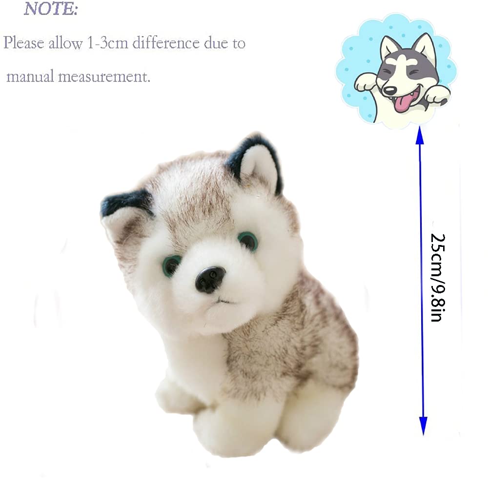 CHELEI2019 9.8" Stuffed Husky Dog Plush,Puppy Stuffed Animal Husky Adorable Gifts for Kids