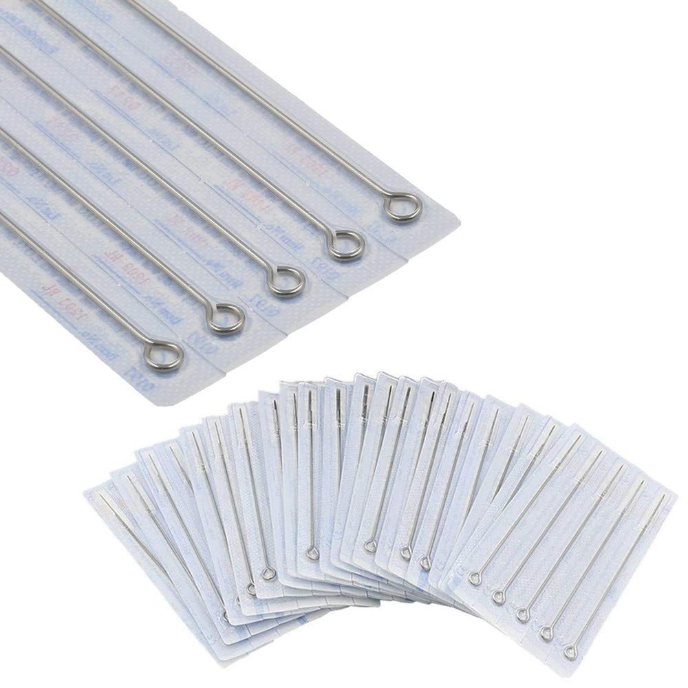 Tattoo Needles Set - Autdor 50PCS Mixed Tattoo Needles 3RL,5RL,7RL,9RL,3RS,5RS,7RS,9RS,5M1,7M1 Disposable Sterile Tattoo Gun Needles Assorted Liners,Shaders and Magnum (Mixed-RL/RS/M1-50pcs)