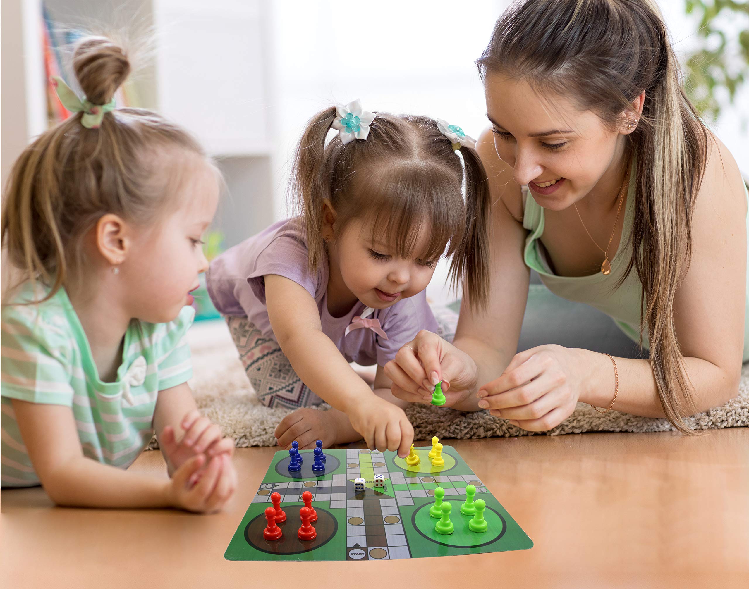 Board Game Set - 10 in 1 Board Games Collection - Chess, Checkers, Chinese Checkers, Backgammon, Snake and Ladder, Ludo and More Classic Board Games for Kids
