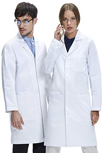 Dr. James Professional Lab Coat, Smartphone and Tablet Pockets, Classic Fit, 40 Inch Length (2XL)