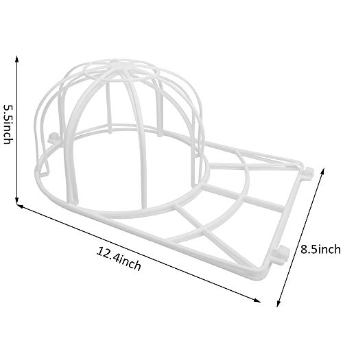 Hat Washer for Baseball Caps,3 Pack Cap Washer for Washing Machine,Dishwasher Hat Rack,Ball Cap Washer Holder Cage,Hat Cleaner Frame for Laundry Machine,Curved/Flat Bill Hat Cleaning Shaper Protector