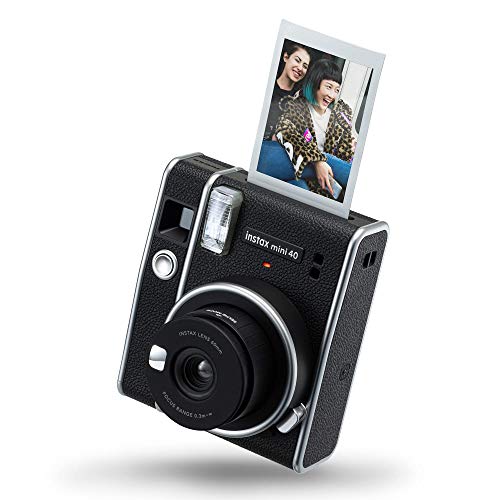 Fujifilm Instax Mini 40 Instant Film Camera with Built-in Selfie Lens, Auto Exposure, Auto Shutter Speed, Easy to Use, Stylish and Classic Design Polaroid Cameras for Pro or Beginners (Renewed)