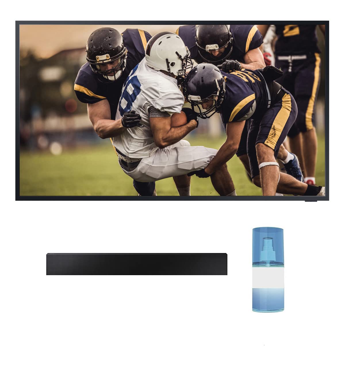 SAMSUNG QN55LST7TA The Terrace 55" Outdoor-Optimized QLED 4K UHD Smart TV with a HW-LST70T 3.0 Channel The Terrace Soundbar with Dolby 5.1 Ch and Walts HDTV Screen Cleaner Kit (2020)