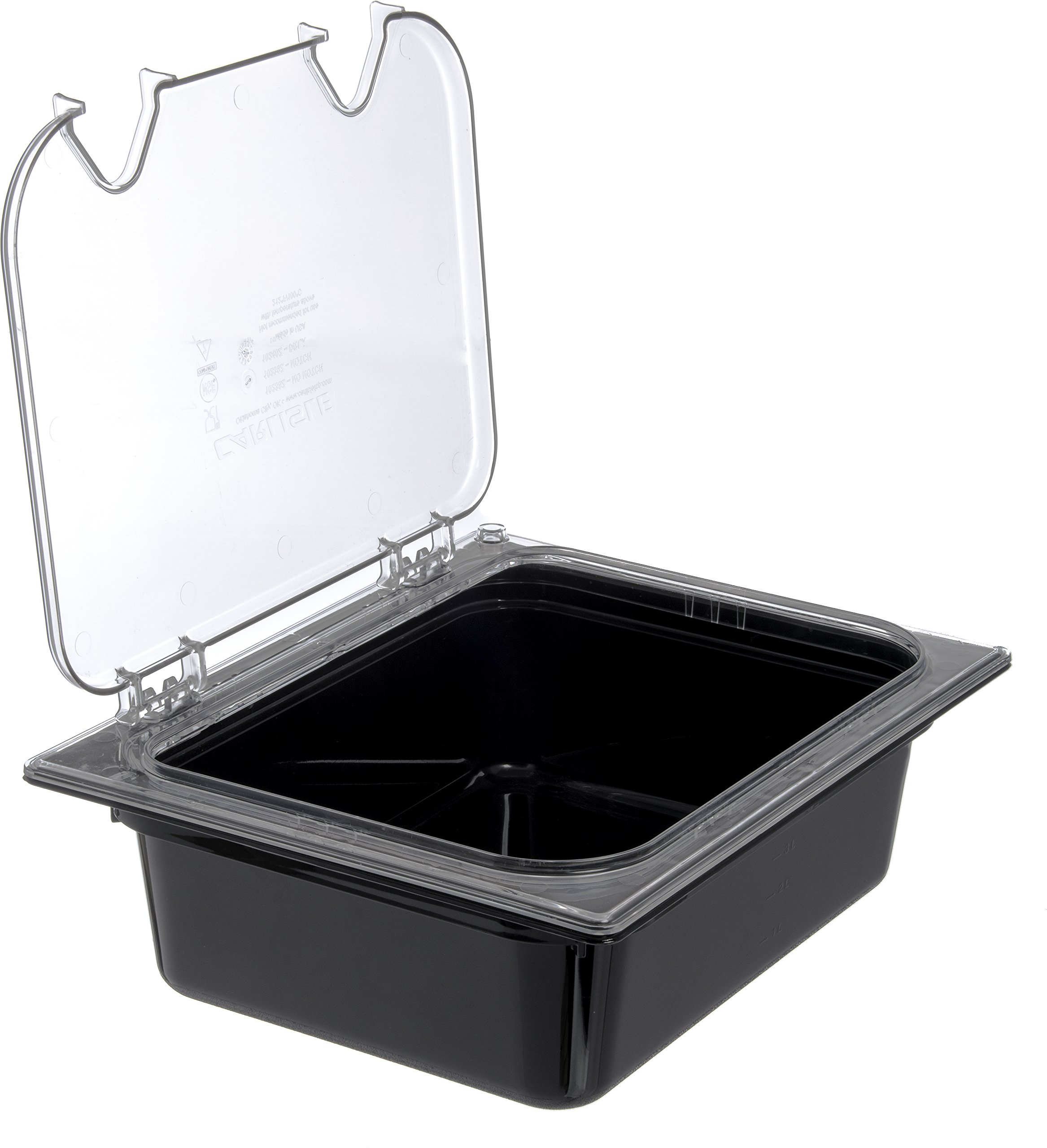 Carlisle FoodService Products 10221B03 StorPlus Half Size Food Pan, Polycarbonate, 4" Deep, Black