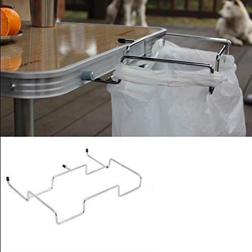 GOTOTOP Trash Bag Holder,Outdoor Trash Can Bracket Dustbin Cage Table Garbage Storage Bags Rack Hanging Metal Trash Bag Holder for Kitchen Storage Cupboard,13.6β X 10.2β X 1.8β