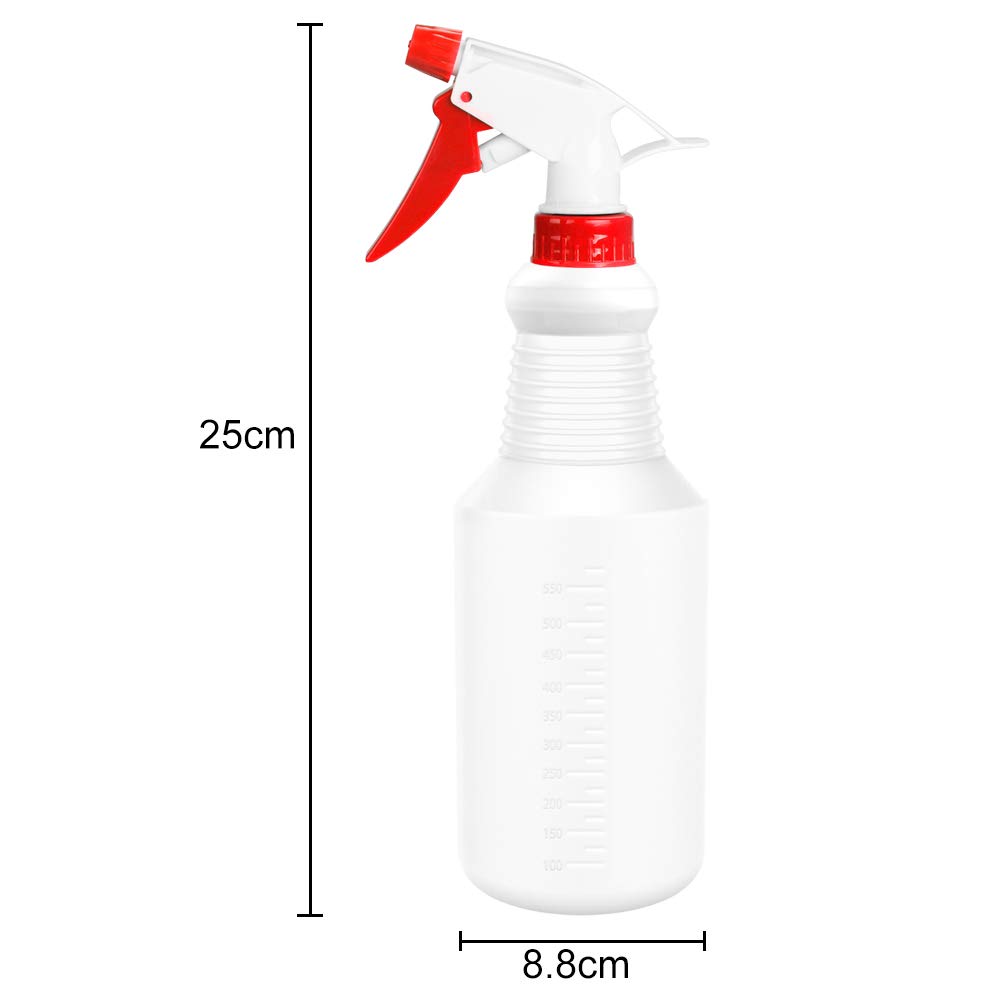 Plastic Spray Bottles 32 oz Leak Proof Water Fine Mist Sprayer Empty Bottle for Cleaning Solutions Auto Detailing Plants Bathroom and Kitchen 2 Pack