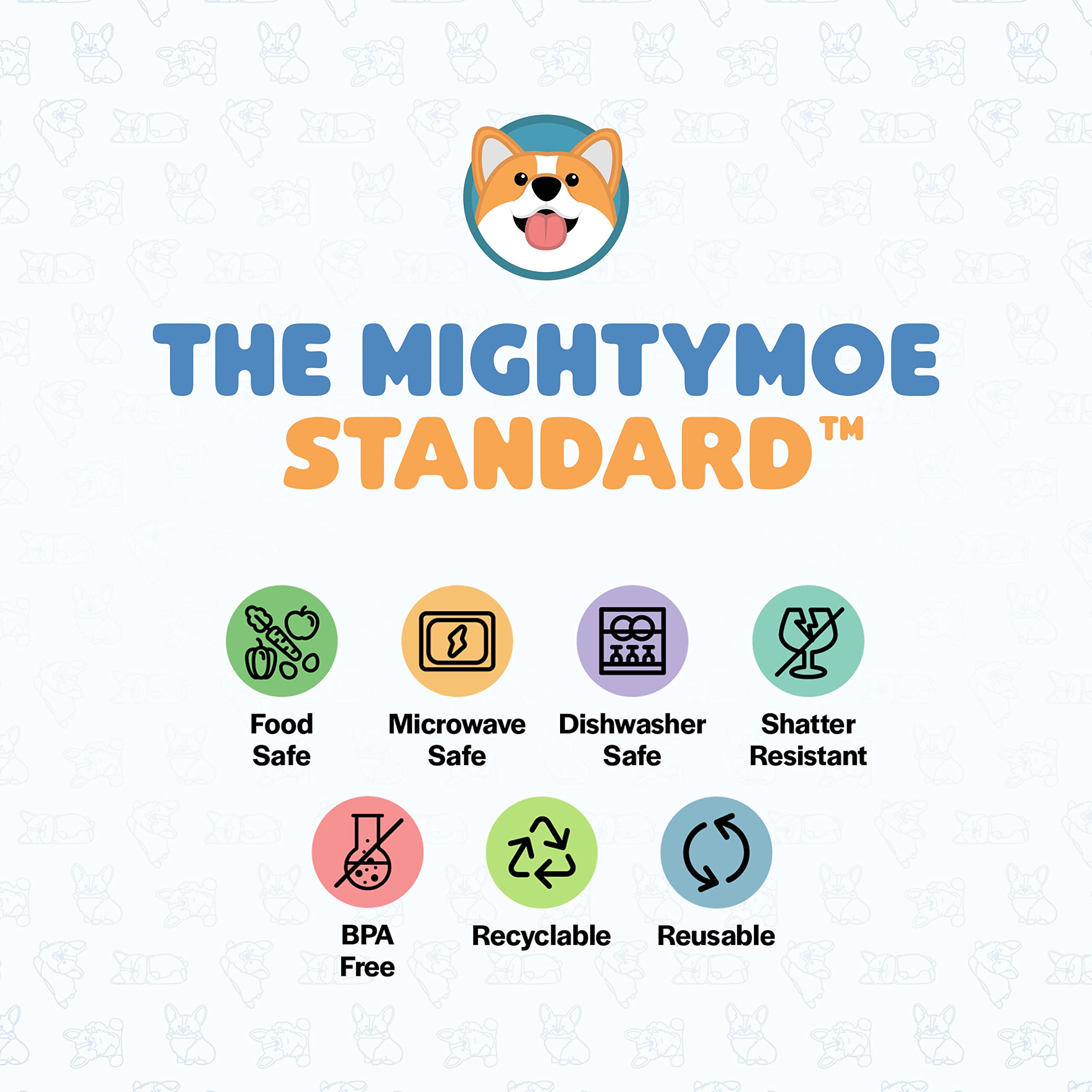 MightyMoe Kid’s Dinnerware Set - 28 Pieces, 4 Place Settings - Sunset Color Set - Tough Tableware for Toddlers - Made in the USA - Dishwasher and Microwave Safe - BPA Free and Shatter Resistant