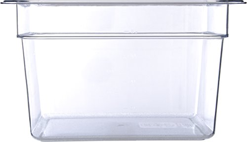 Carlisle FoodService Products 10223B07 StorPlus Half Size Food Pan, Polycarbonate, 8" Deep, Clear