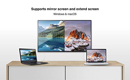 EZCast MagicLink USB to HDMI Cable Adapter, Screen Extender, Plug and Play, Portable Streaming Device, Stream 1080P Video and Audio to Your Screen, Supports Windows, Mac, Airplay, 1.5m/5ft