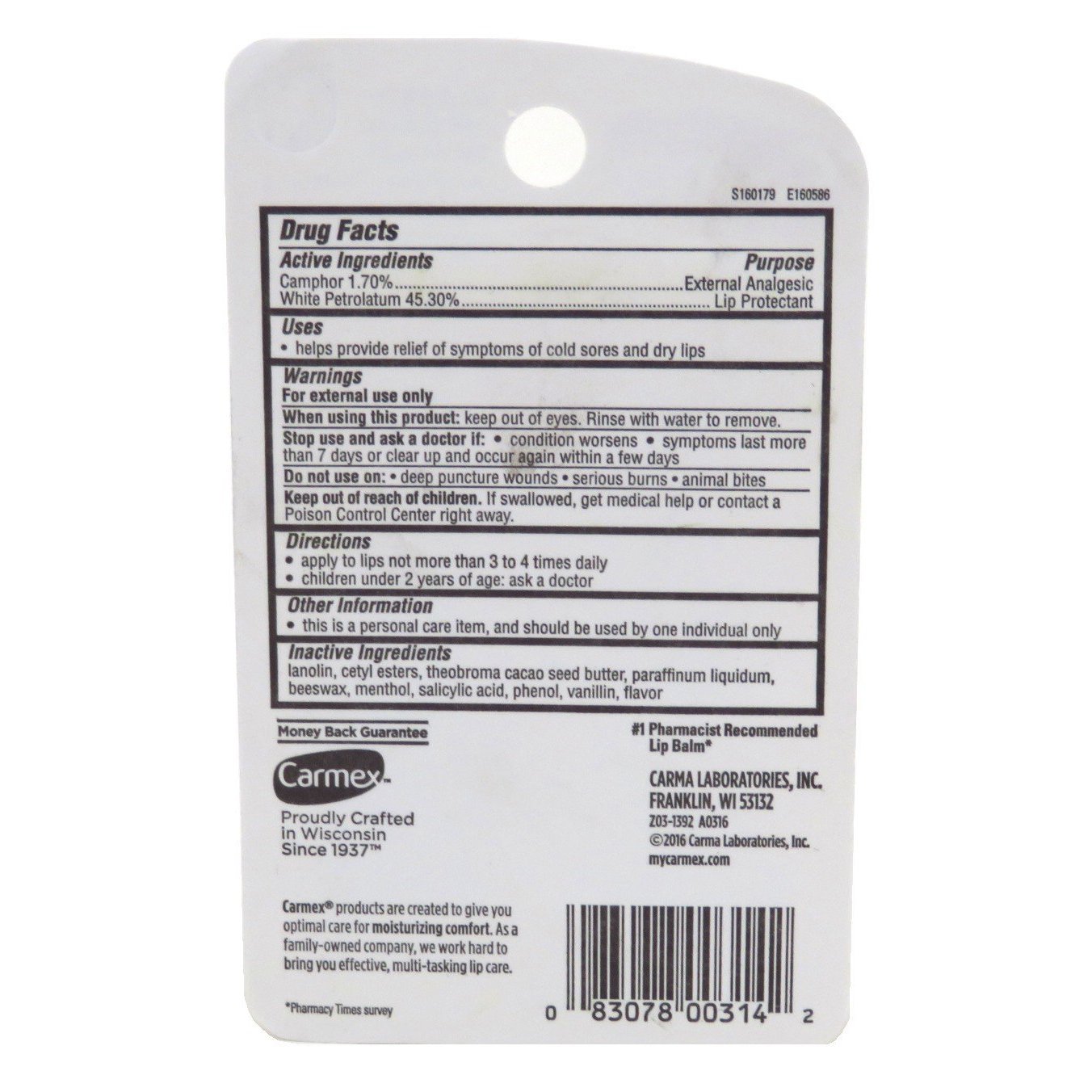 Carmex Lip Balm - Original Formula Tube - Classic Medicated Lip Balm - 0.35 Ounce (Pack of 12)