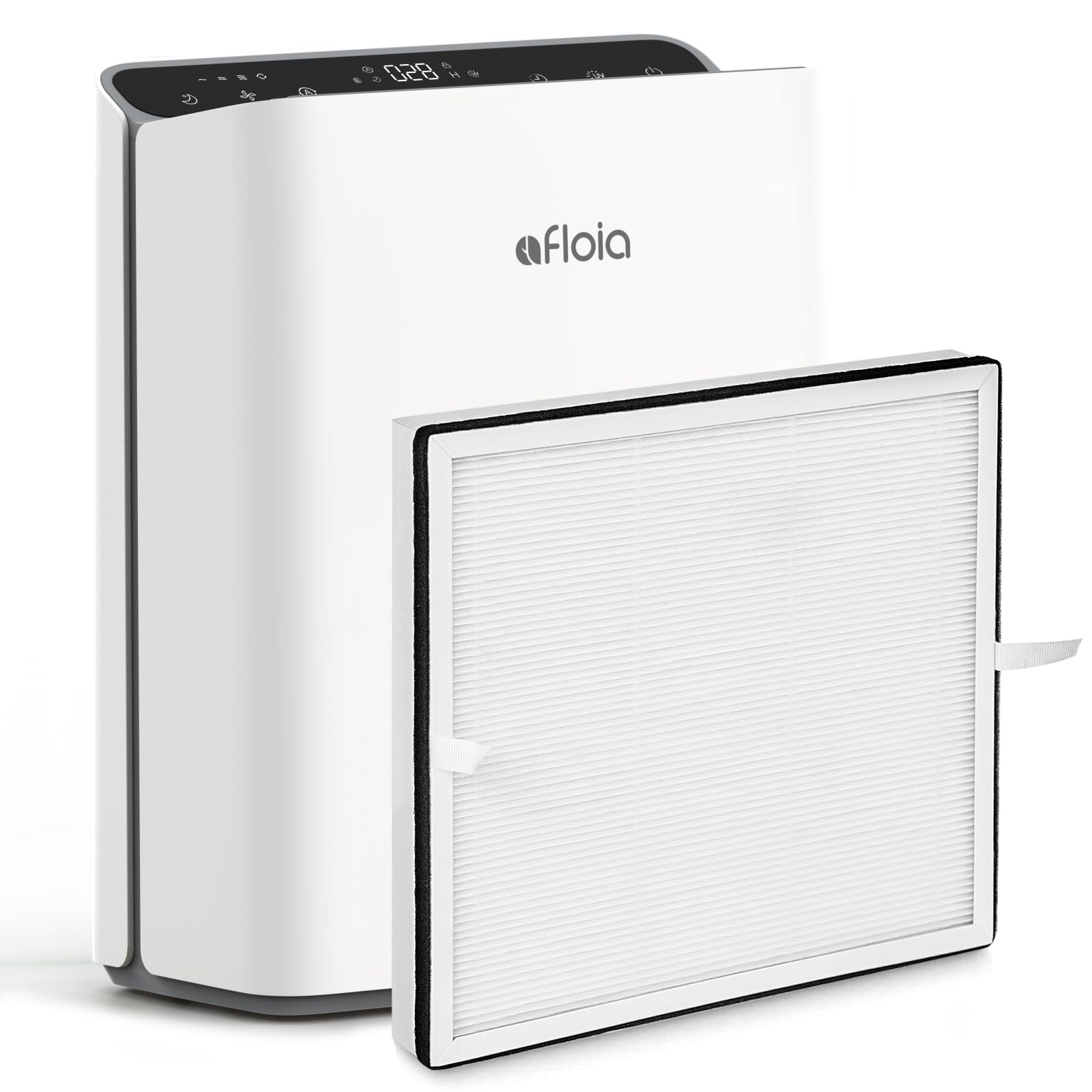 Afloia Air Purifiers for Home Up to 1280Ft² with Laser Air Quality Sensor, Afloia Original 3-Stage Filter for Europa, 1 Pack