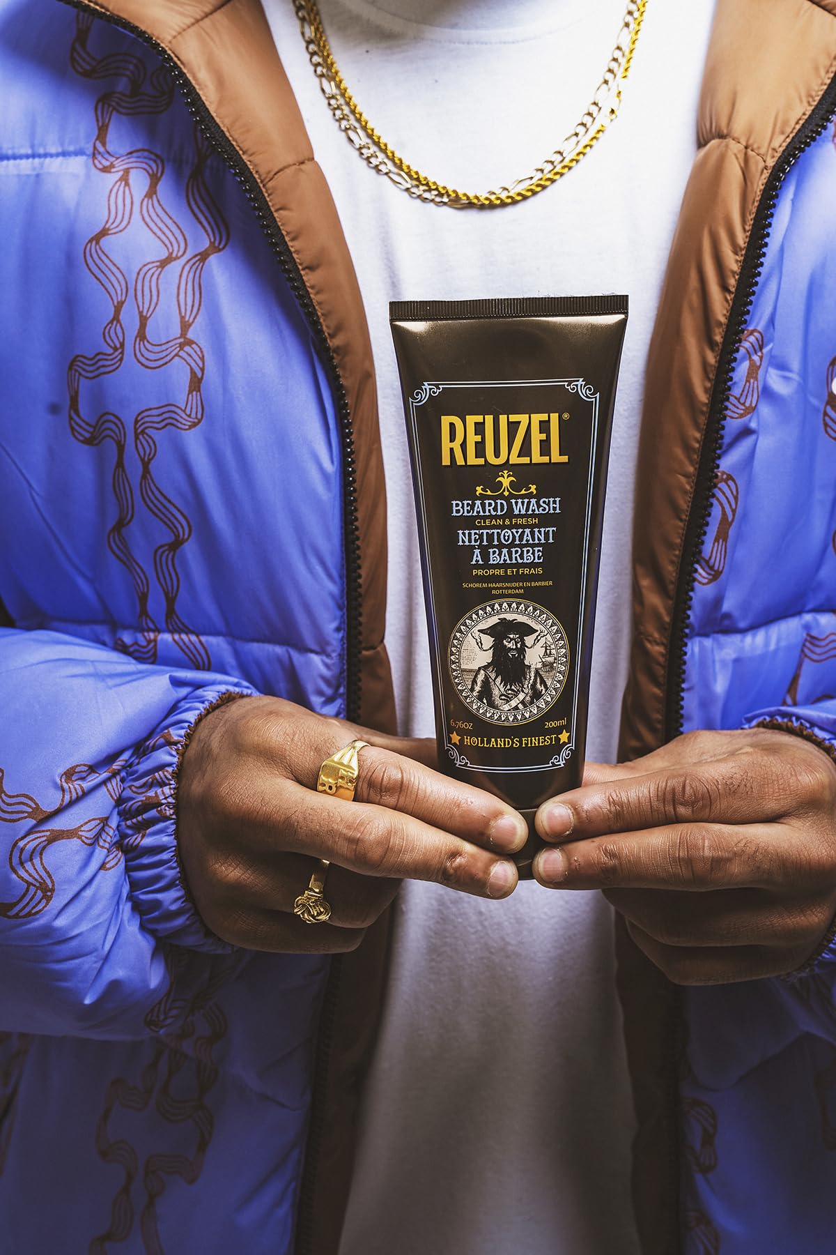 Reuzel Clean and Fresh Beard Wash, Men's Beard Wash, 6.76 oz