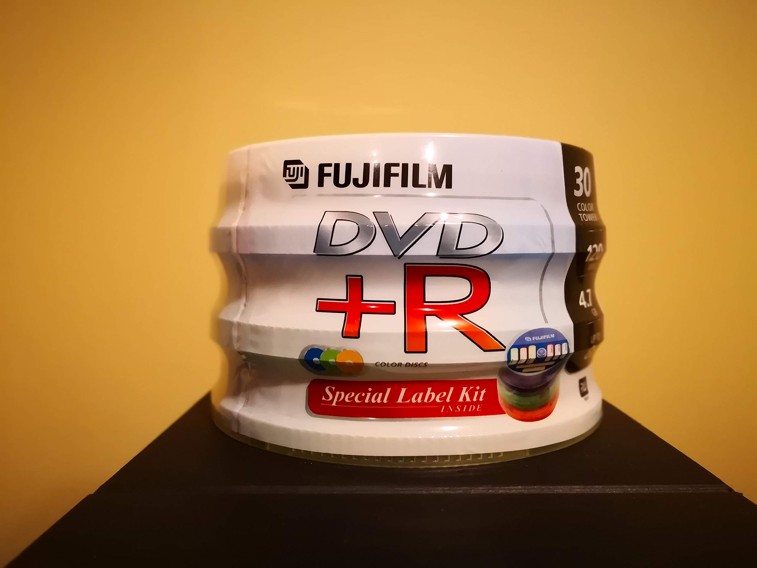 F.U.J.I. Film DVD+R 4.7G 120Min 30 Color Tower Special Edition with Label Kit