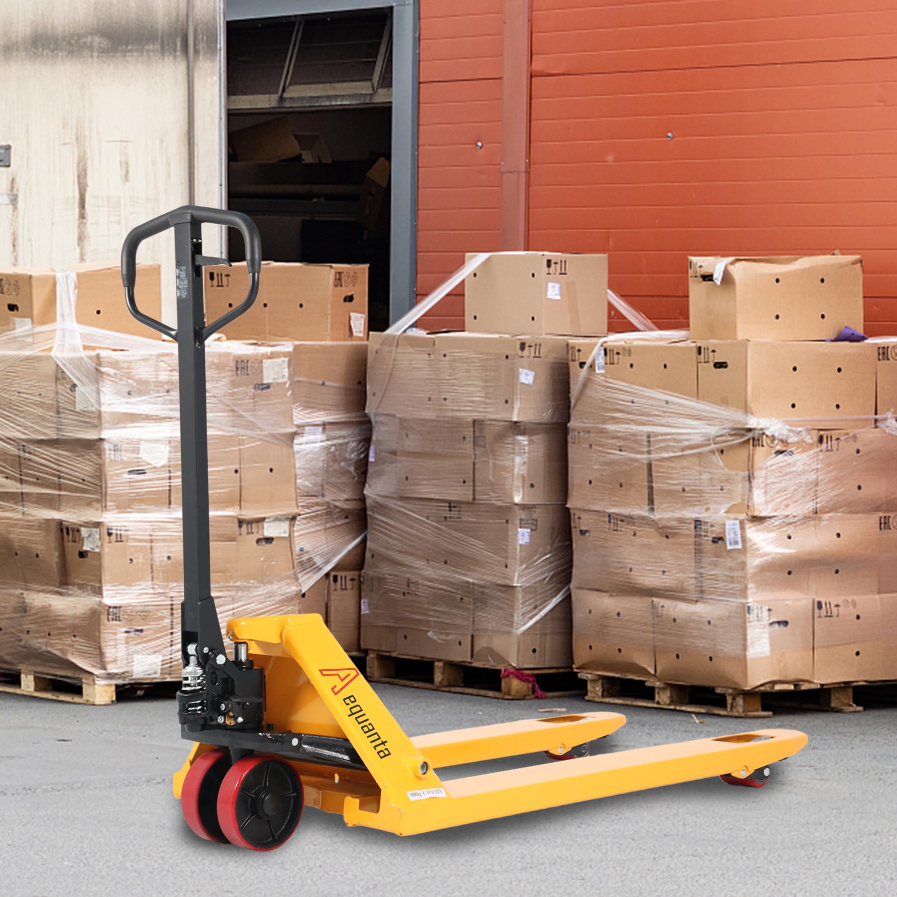 Aequanta Hand Pallet Jack Manual Pallet Truck 48"x27" Fork Size 5500lbs Capacity