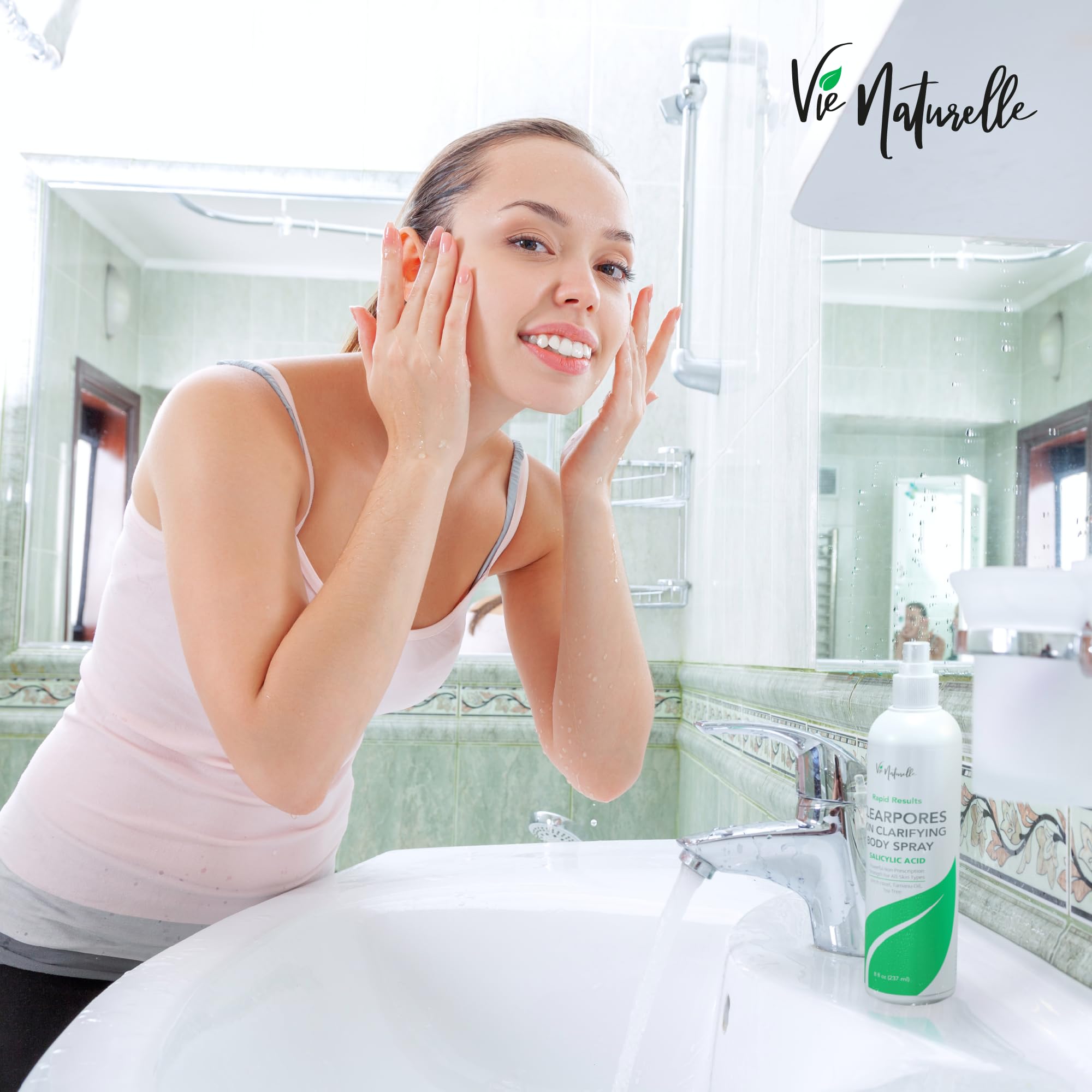 Face, Body Acne Spray - Salicylic Acid - Butt, Back Acne Treatment - Cystic Hormonal Acne Treatment, Body, Chest Spray