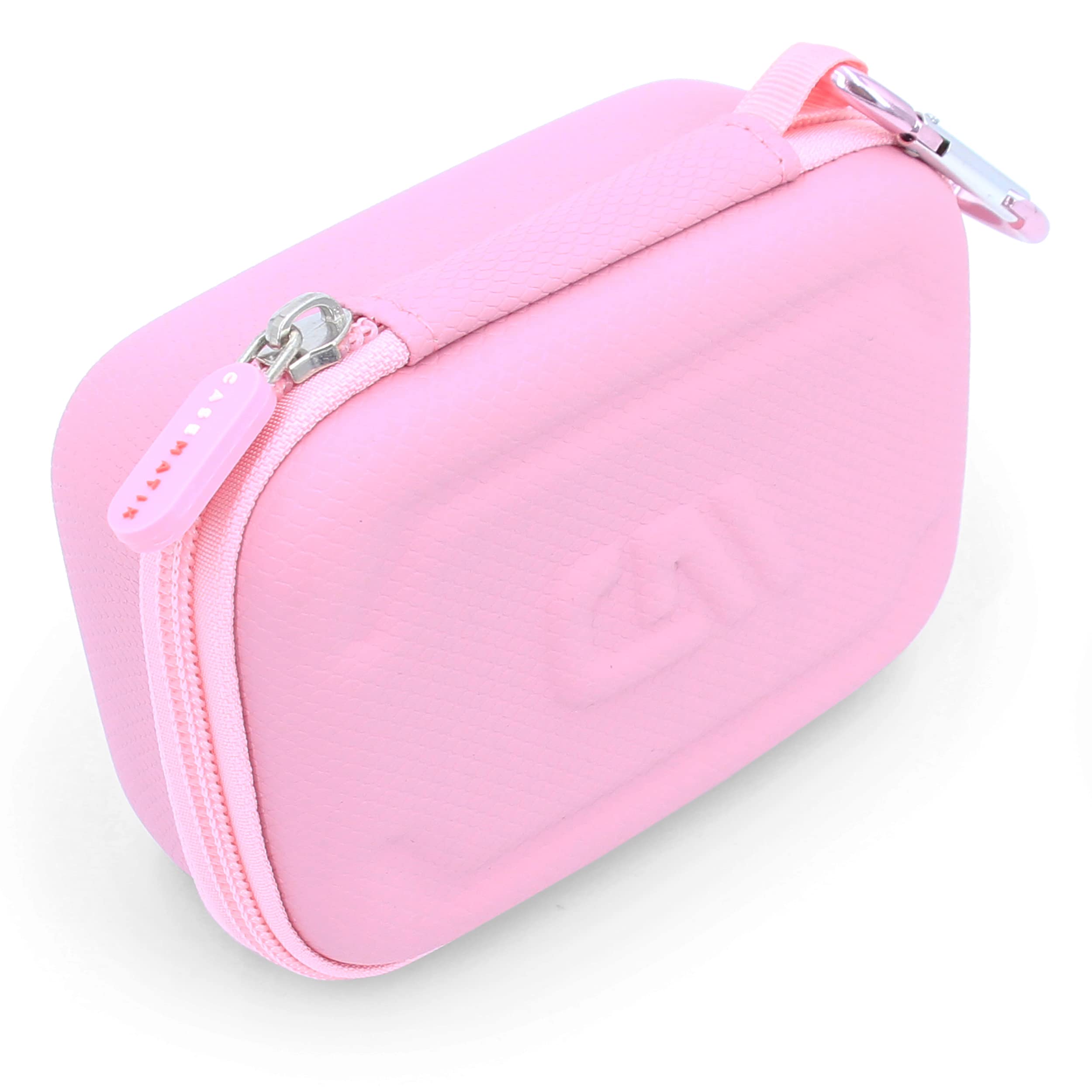 CASEMATIX Retro Handheld Game Console Case Compatible with HigoKids QS4 Portable Retro Video Game Player, Mademax RS-1 Gaming Console, E-MODS Arcade Pocket Player and More Up to 4.75", Pink Case Only