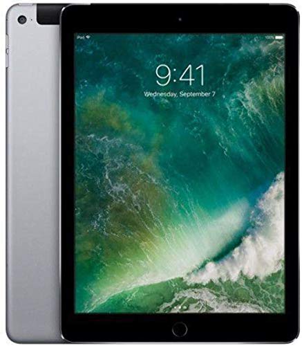 Apple iPad Air 2 9.7in 64GB Cellular Unlocked + WiFi Tablet - Space Gray / Black - MH2M2LLAUS-cr (Renewed)