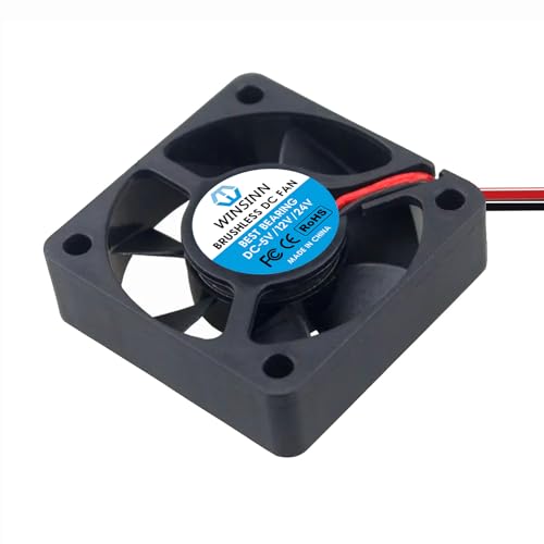 WINSINN 50mm Fan 24V Dual Ball Bearing Brushless 5015 50x15mm - High Speed (Pack of 4Pcs)