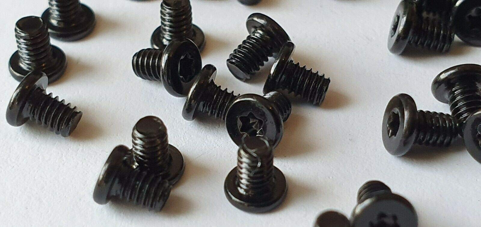 RapidSparesLtd 12x XPS 13 L322X Replacement T5 Underside Base Bottom Screws Black Torx Screw