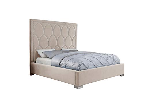 Best Quality Furniture California King Bed, Beige