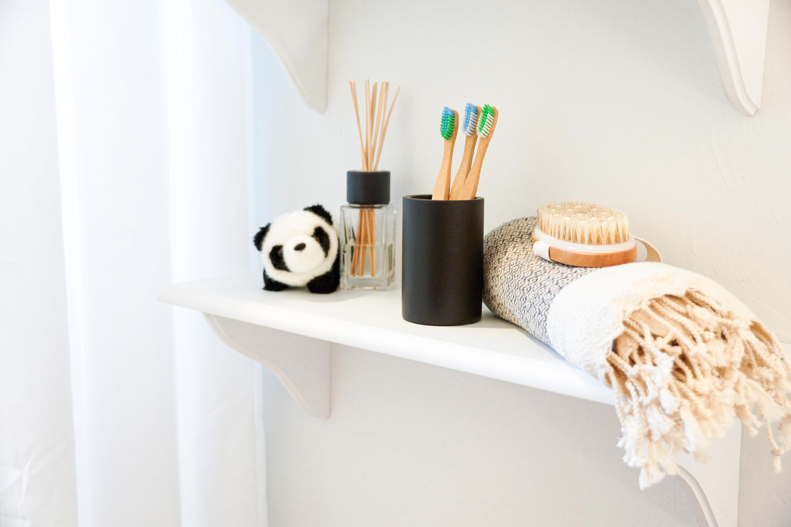 Woobamboo! Bamboo Toothbrush - Adult - Medium BPA-Free Nylon Bristles - Eco-Friendly, Biodegradable, Compostable, Vegan (Pack of 4)