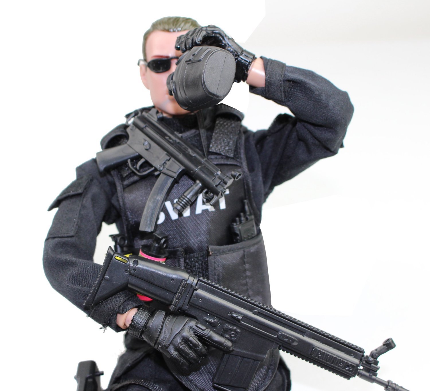 BJPEY 12" Action Figures Toy 1:6 Stand Bendable Soldier Figure Model Toy ( SWAT )