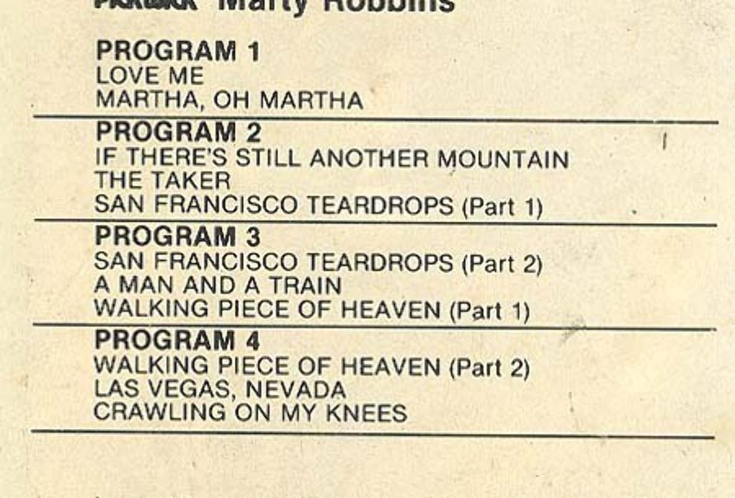 MARTY ROBBINS: Self-Titled -22953 8 Track Tape