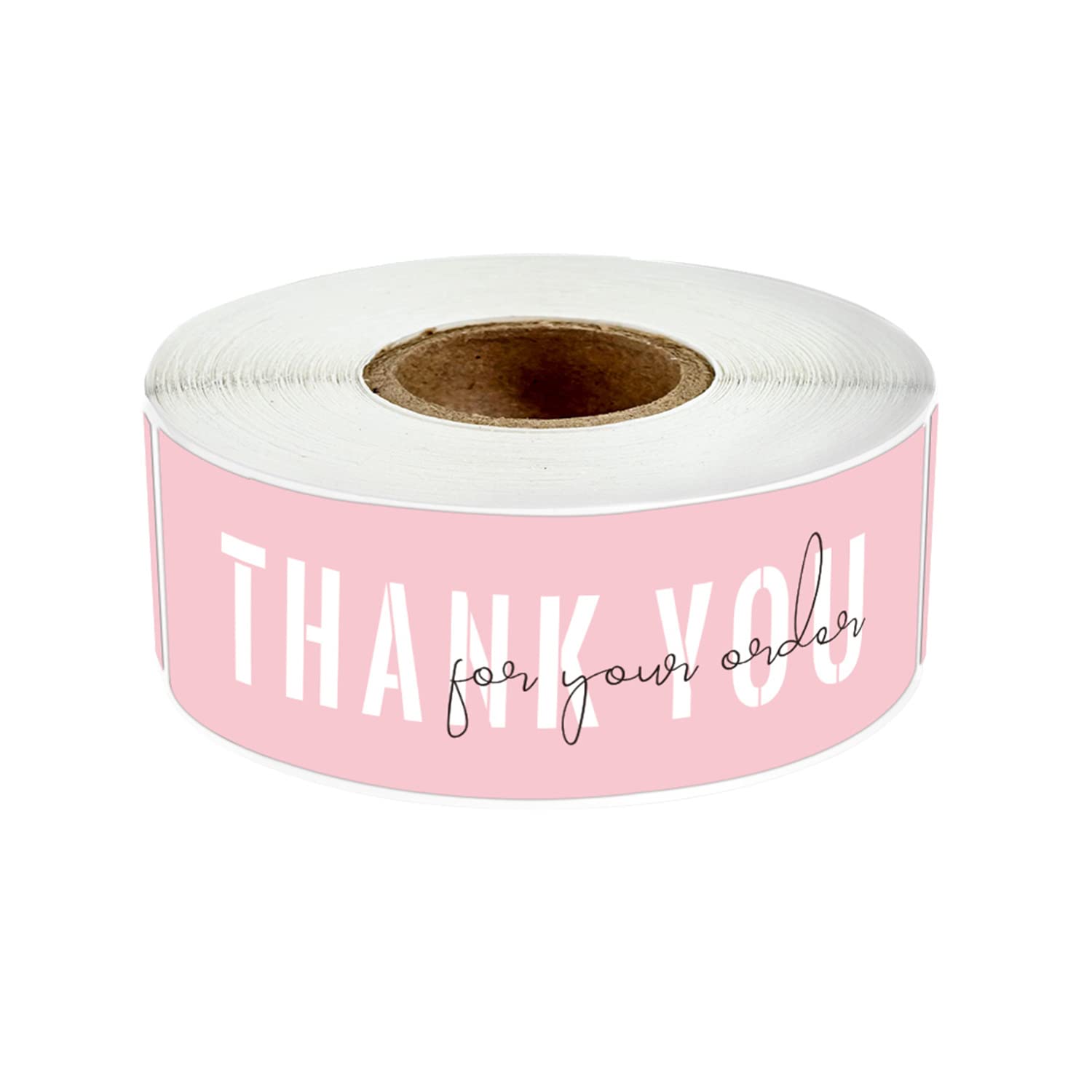 480pcs (1"x 3") Thank You Stickers Pink for Business, Rectangle Labels Online Retailers, Boutiques, Shops to Use on Bags, Boxes and Envelope.