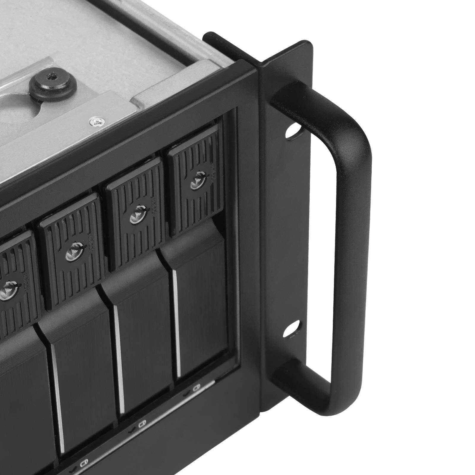 SilverStone Technology RM41-H08 4U Rackmount Server Case with 5 x 3.5 Hot-Swappable Bay and 3 x 5.25 Bays with USB 3.1 Gen 1 (SST-RM41-H08)
