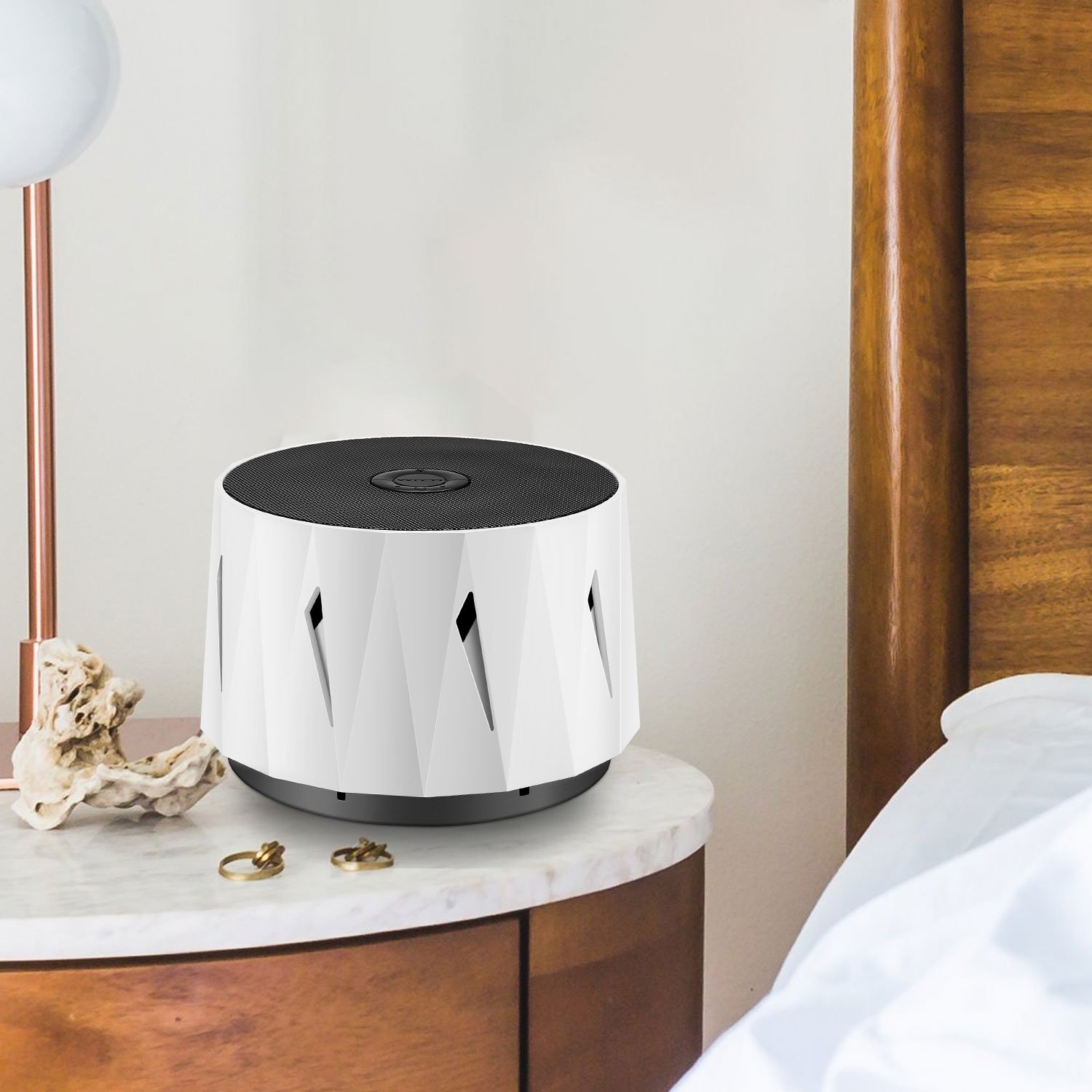 WITTI DOZZI White Noise Sound Machine for Baby, Sleeping, Office Privacy. Lightweight Portable for Travel, Hotel Sleep. Natural White Noise, Adjustable Speed