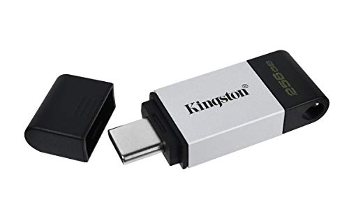 Kingston DataTraveler 80 256GB USB Type-C Flash Drive (DT80/256GB), Metal