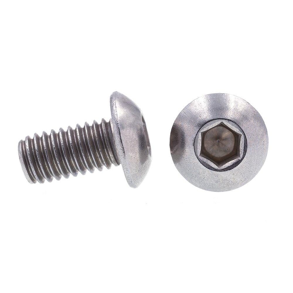 Prime-Line 9169040 Socket Cap Screws, Button Head, Hex (Allen) Drive, #10-32 X 3/8 in (10 Pack)