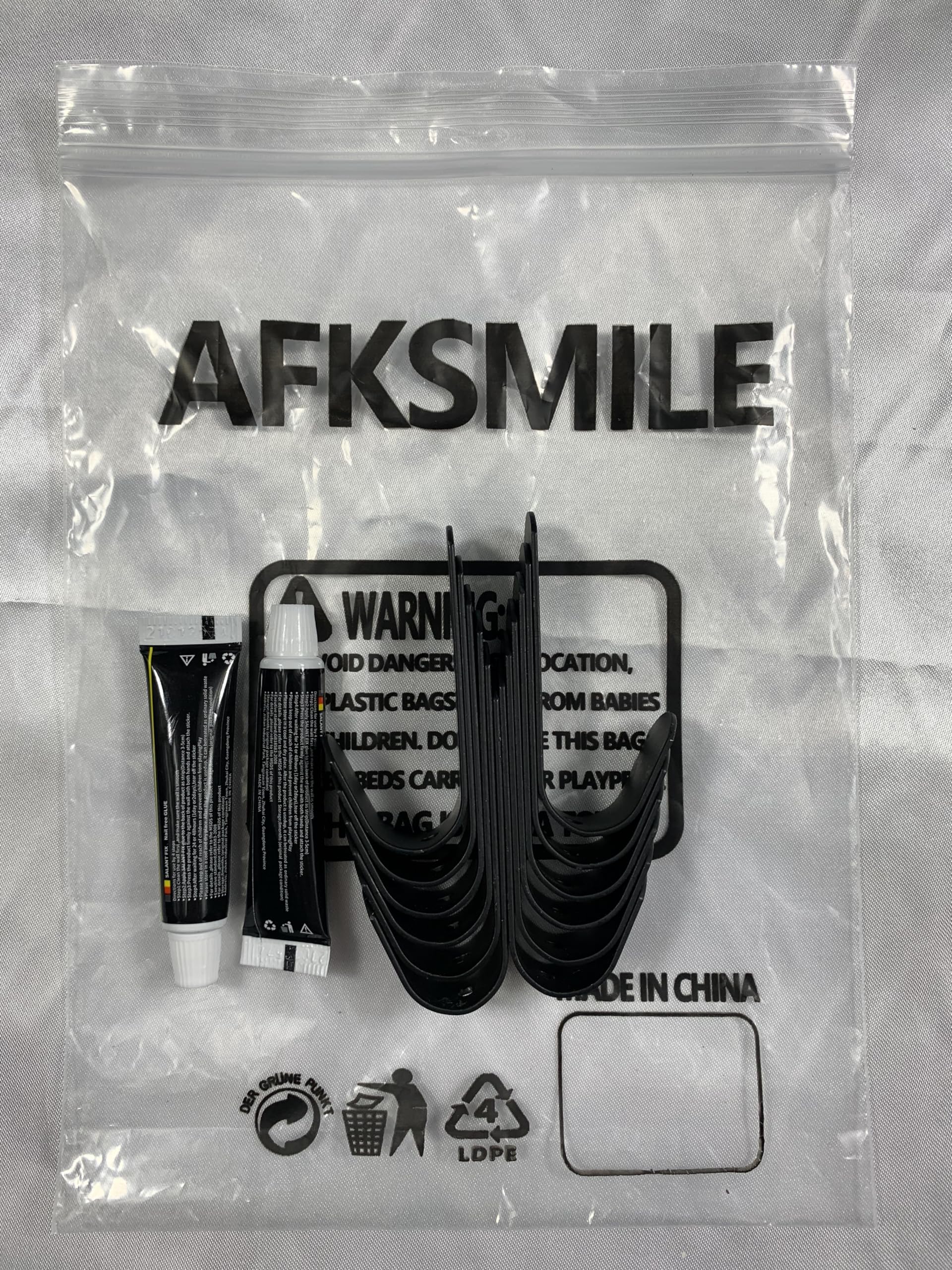 AFKSMILE 12 Pcs Versatile Adhesive J Hooks Set - Heavy Duty Stainless Steel, 40 Lbs Capacity, Hook for Towels, Hats, Coats, Backpacks and More, Waterproof, Decorative Wall Hooks for Home and Office