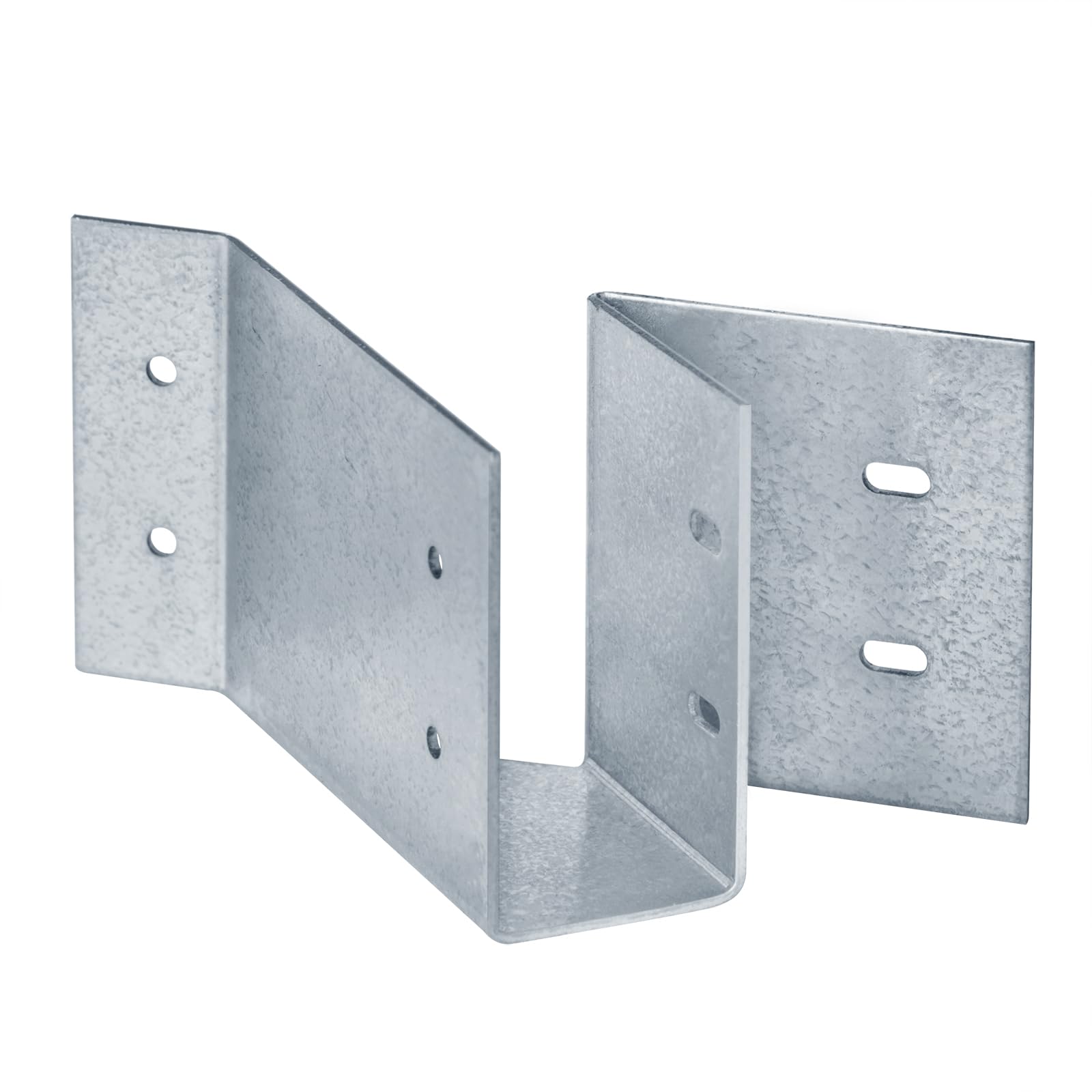 4 Pack 2x4 Skewed 45 Degree Right Joist Hanger, 14 Gauge Wood Joist Bracket, Hot Dip Galvanized Steel U Shaped Truss Hanger Support, Truss to Rafter Connector for Roofing