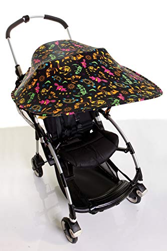 Dreambaby Animals Stroller Sun Shade, Large, Black