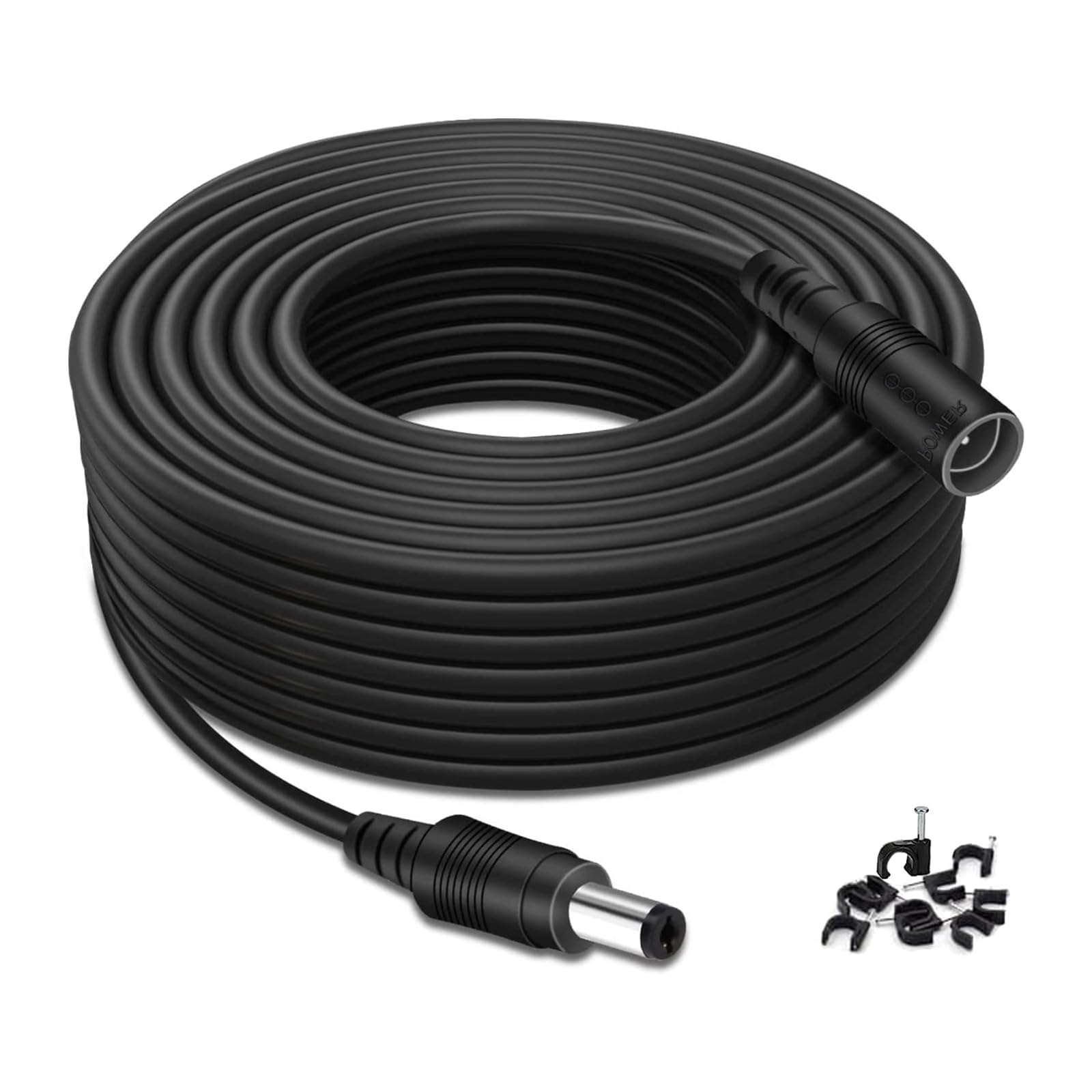 Tonton Power Extension Cable 33ft 10M 2.1mm x 5.5mm Compatible with 12V DC Adapter Cord for CCTV Security Camera IP Camera Standalone DVR