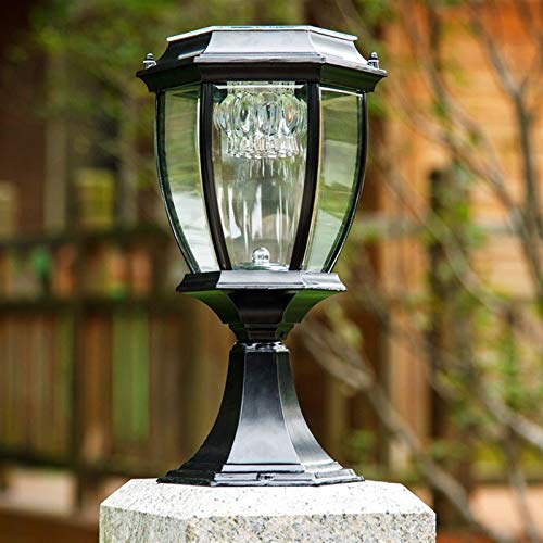 CDQYA Outdoor Pillar Lamp European Villa Wall Light Waterproof Home Garden Courtyard Light LED Street Garden Villa Lamp