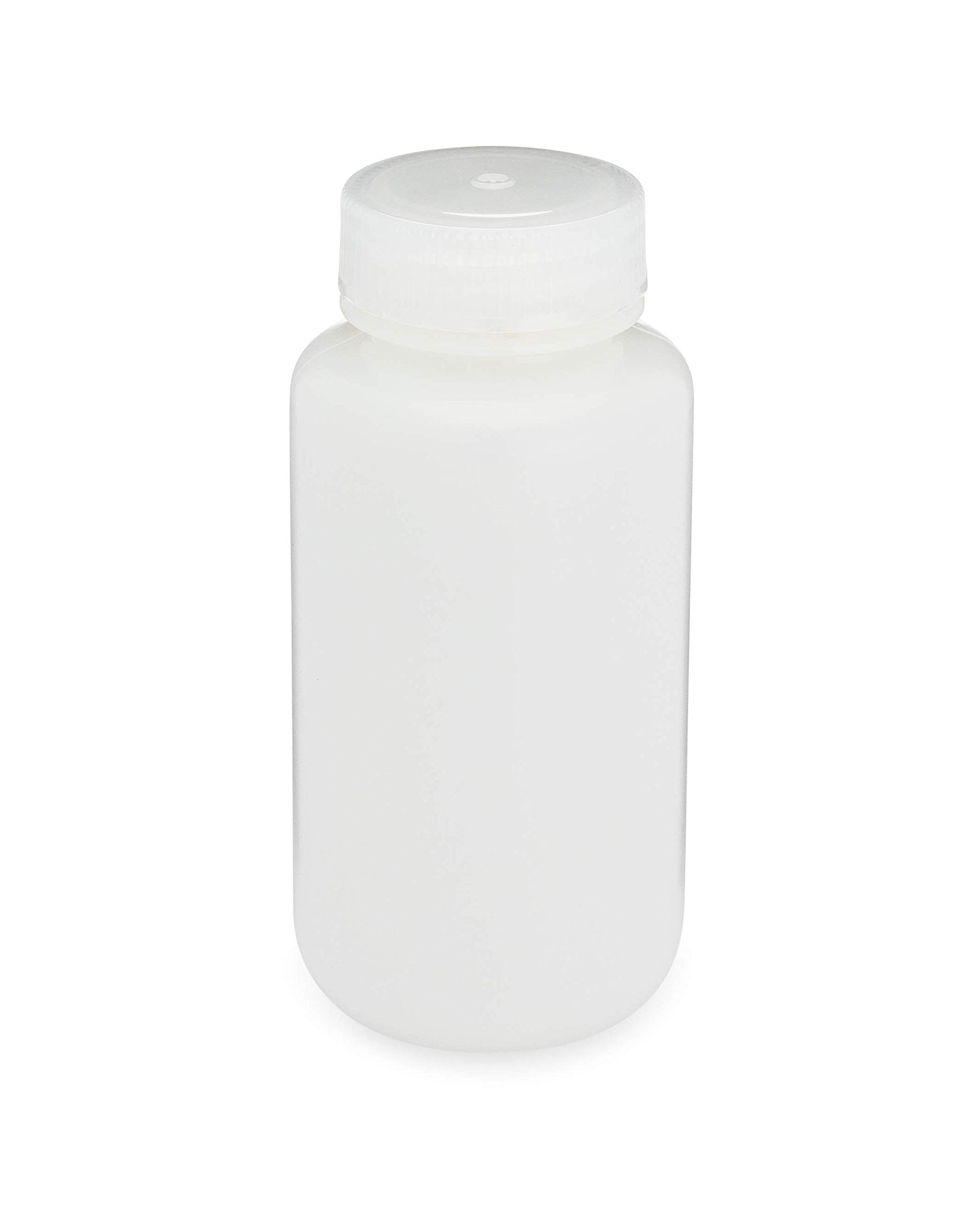 labForce 1155L47 Bottle, Wide Mouth Round, HDPE with PP Closure, 250mL, 12/Pack, 72/Case