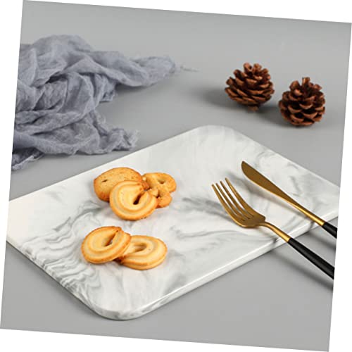 HEMOTON Marble Cutting Board Sushi Tray Bandejas Para Comida Cutting Boards for Kitchen Cutting Cheese Board Meat Chopping Board Reusable Chopping Board Kitchen Chop Board Cake Board Bread