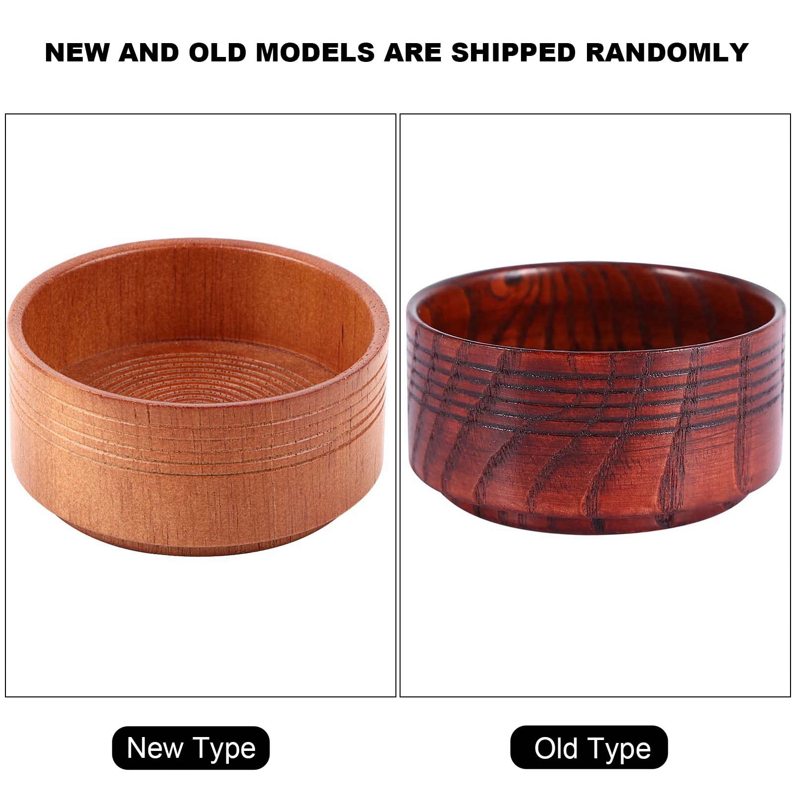 FILFEEL Shaving Bowl, Wooden Shaving Soap Bowl Cup Mug Tool For Man Shaver Cleansing Foam Round