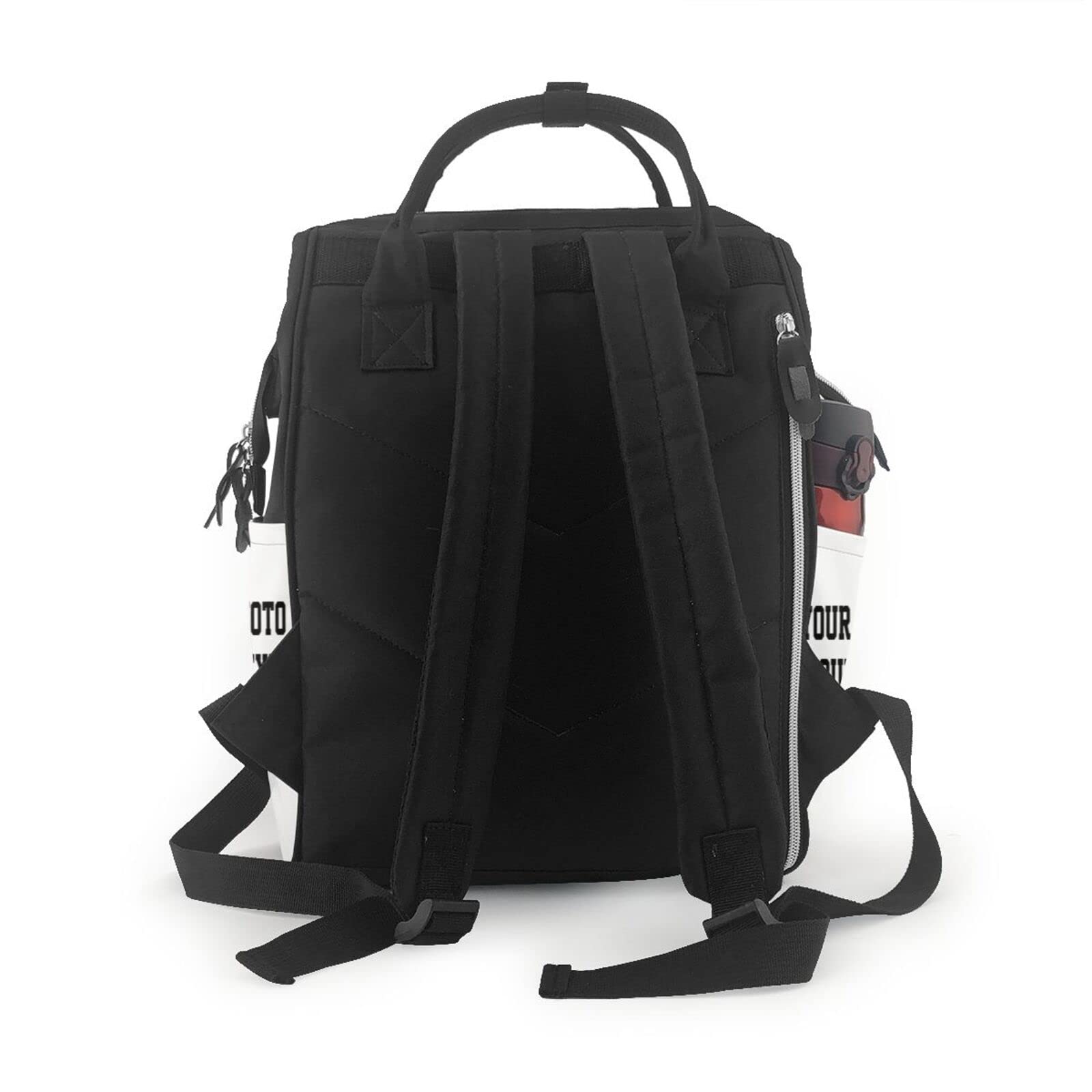 Adaptor Personalized Diaper Bag Custom Diaper Backpack with Picture/Text Waterproof Mummy Backpack for Mom, Outdoor, Travel