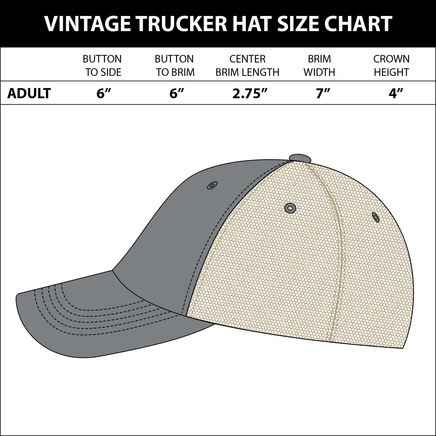 7.62 Design USMC 'Semper Fidelis' Vintage Trucker Hat Grey