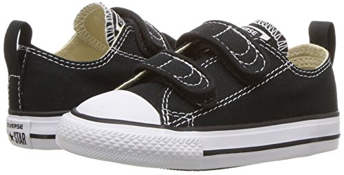 Converse Boys' Chuck Taylor All Star 2V Low Top Sneaker, Black, 6 M US Toddler
