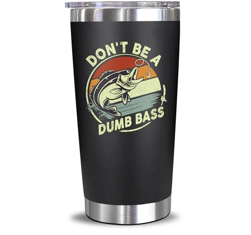 NewEleven Christmas Gifts For Dad From Daughter Son - Fishing Gifts For Men, Dad, Cup Gifts For Fisherman, Father - Birthday Gifts For Dad, Men, Husband - 20 Oz Tumbler