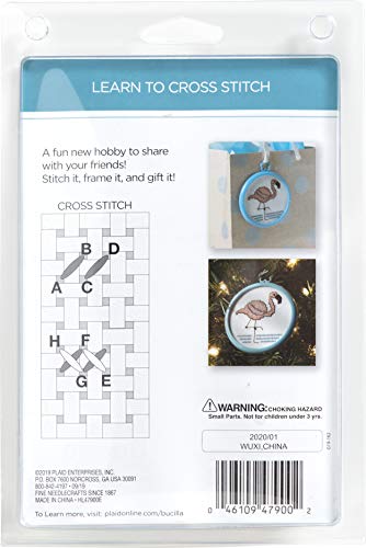 Bucilla 47900E My 1st Stitch Counted Cross Stitch Kit, 3", Dragon