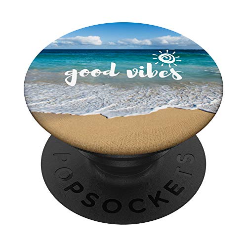 Good Vibes Ocean Themed PopSockets PopGrip: Swappable Grip for Phones & Tablets